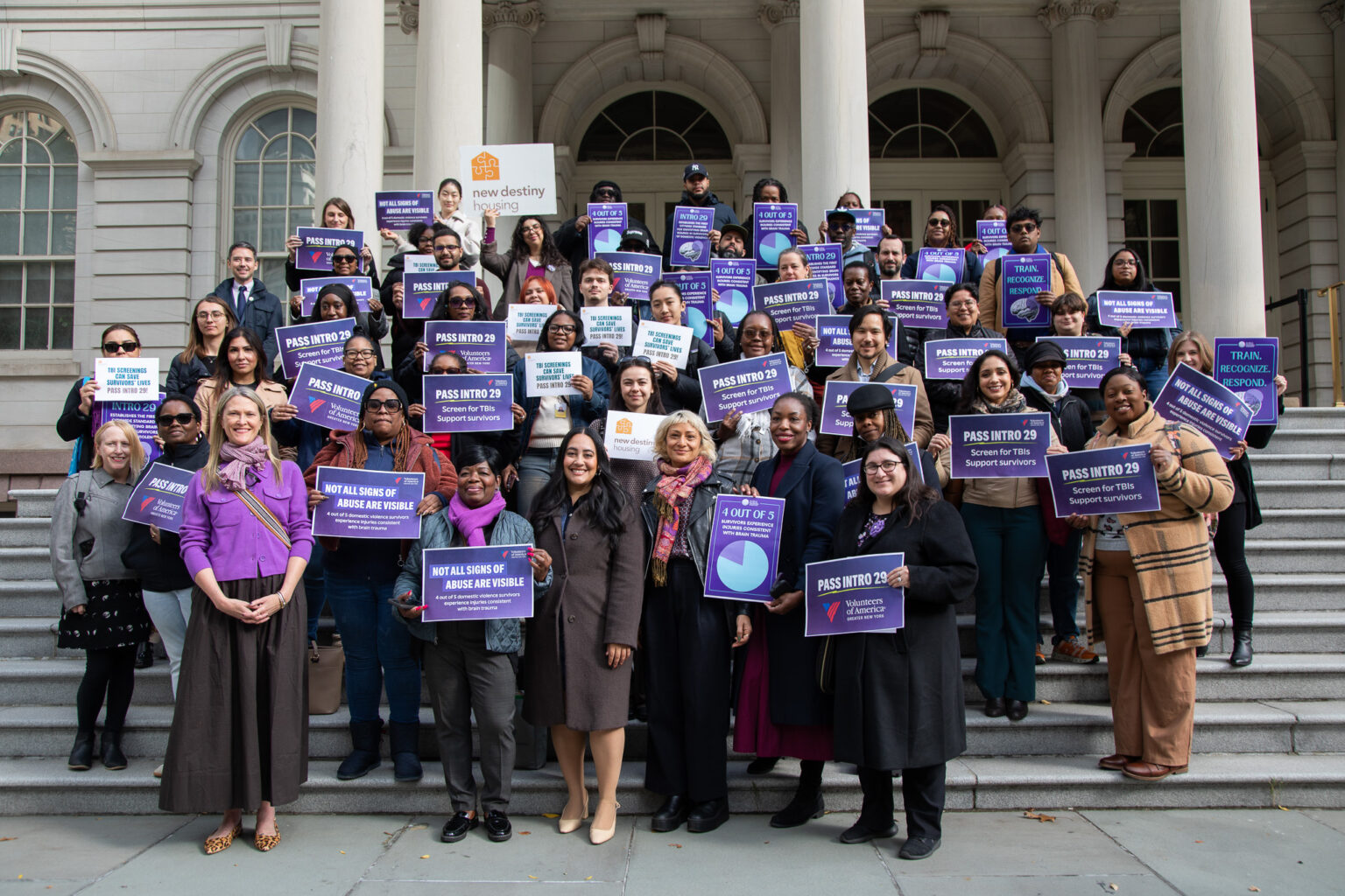 Majority Leader Amanda Farías Leads City Hall Rally Demanding Action on ...